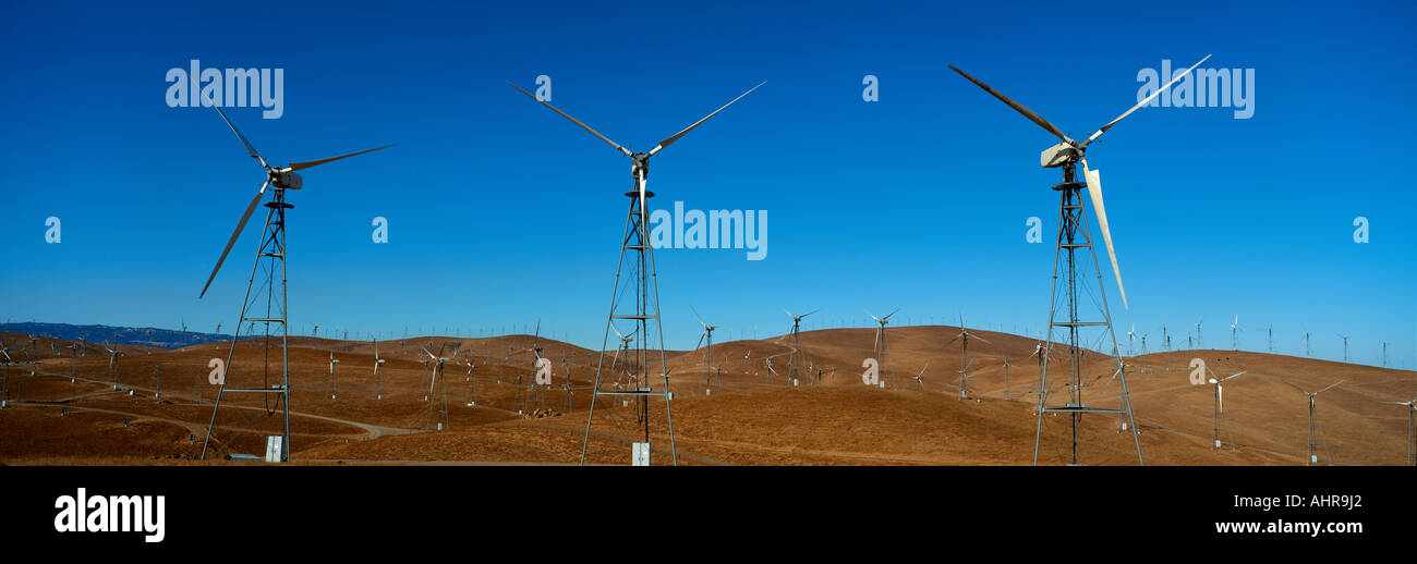 Wind energy Altamont Pass on Route 580 in Livermore CA Stock Photo - Alamy