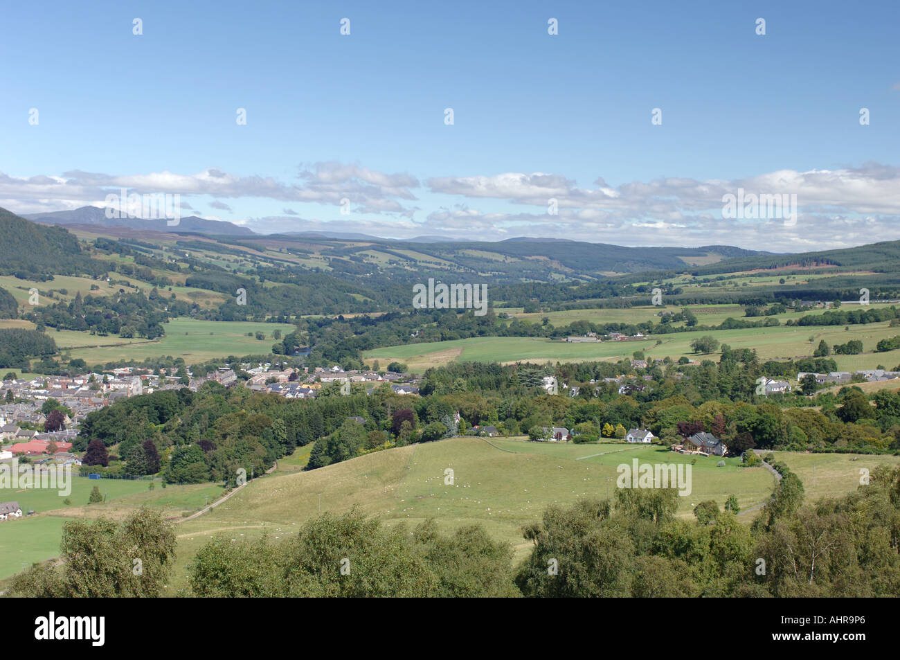 Strathtay Valley at Aberfeldy Stock Photo - Alamy