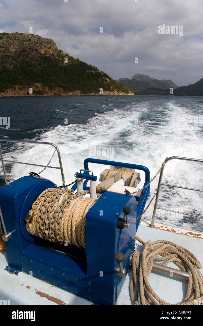 Water splash, view from a boat Stock Photo - Alamy