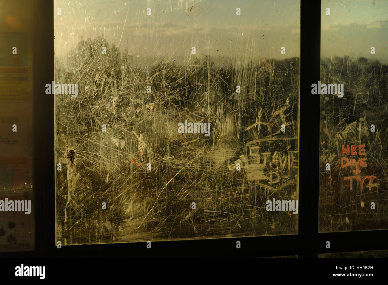 Bus Stop Graffiti Urban High Resolution Stock Photography and Images ...
