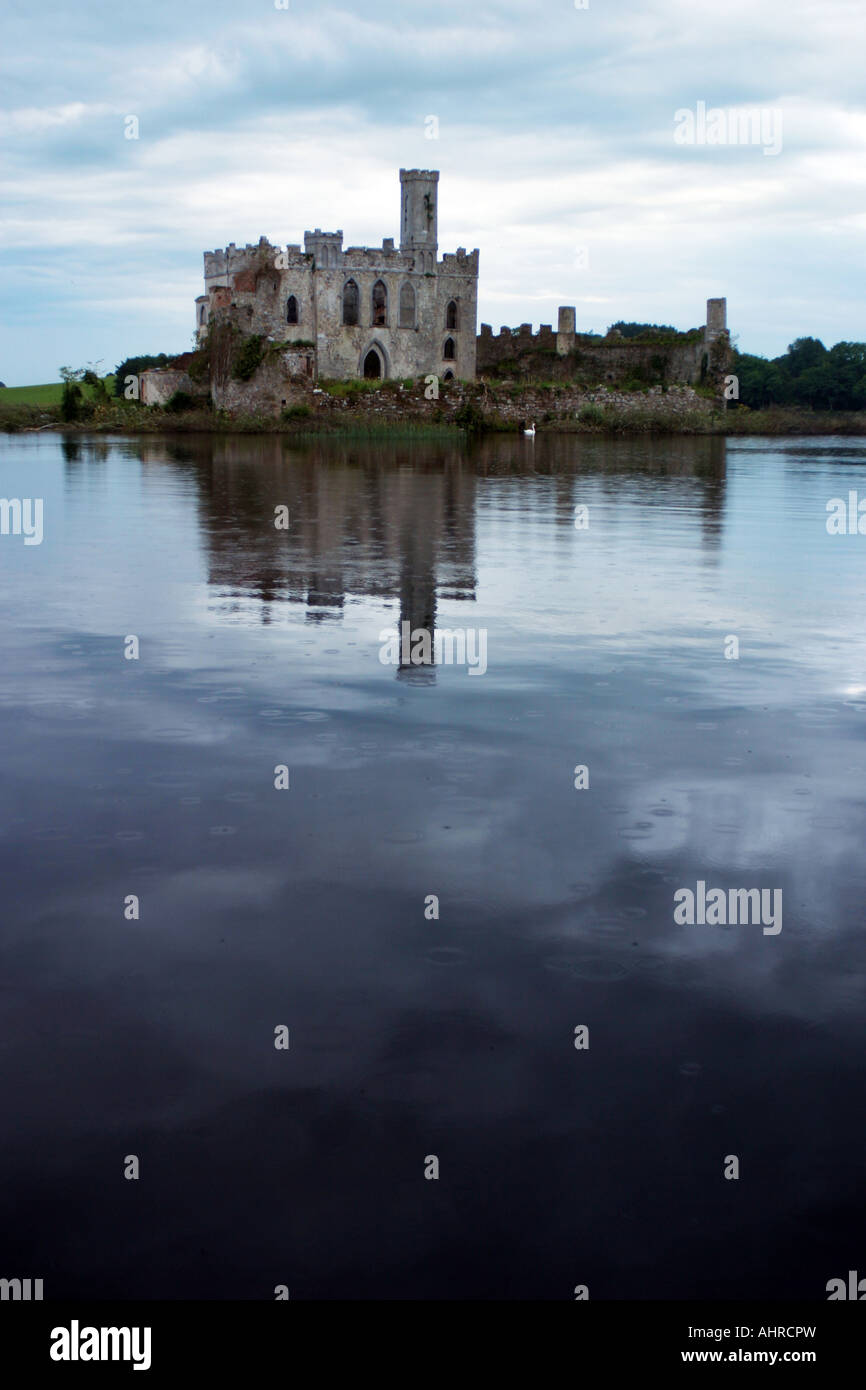 Castle island on Lough Key forest park Ireland Stock Photo - Alamy