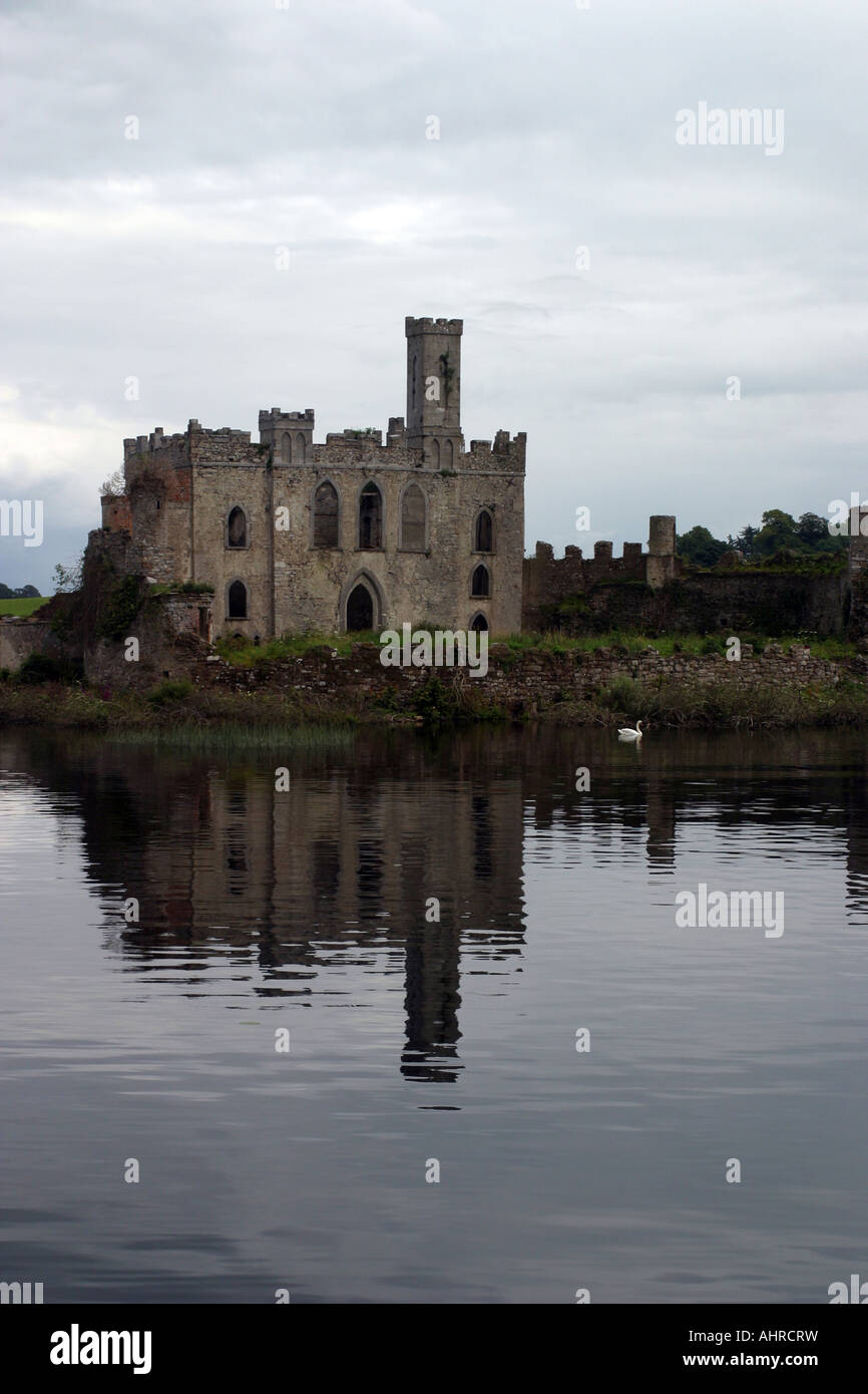 Castle island on Lough Key forest park Ireland Stock Photo - Alamy