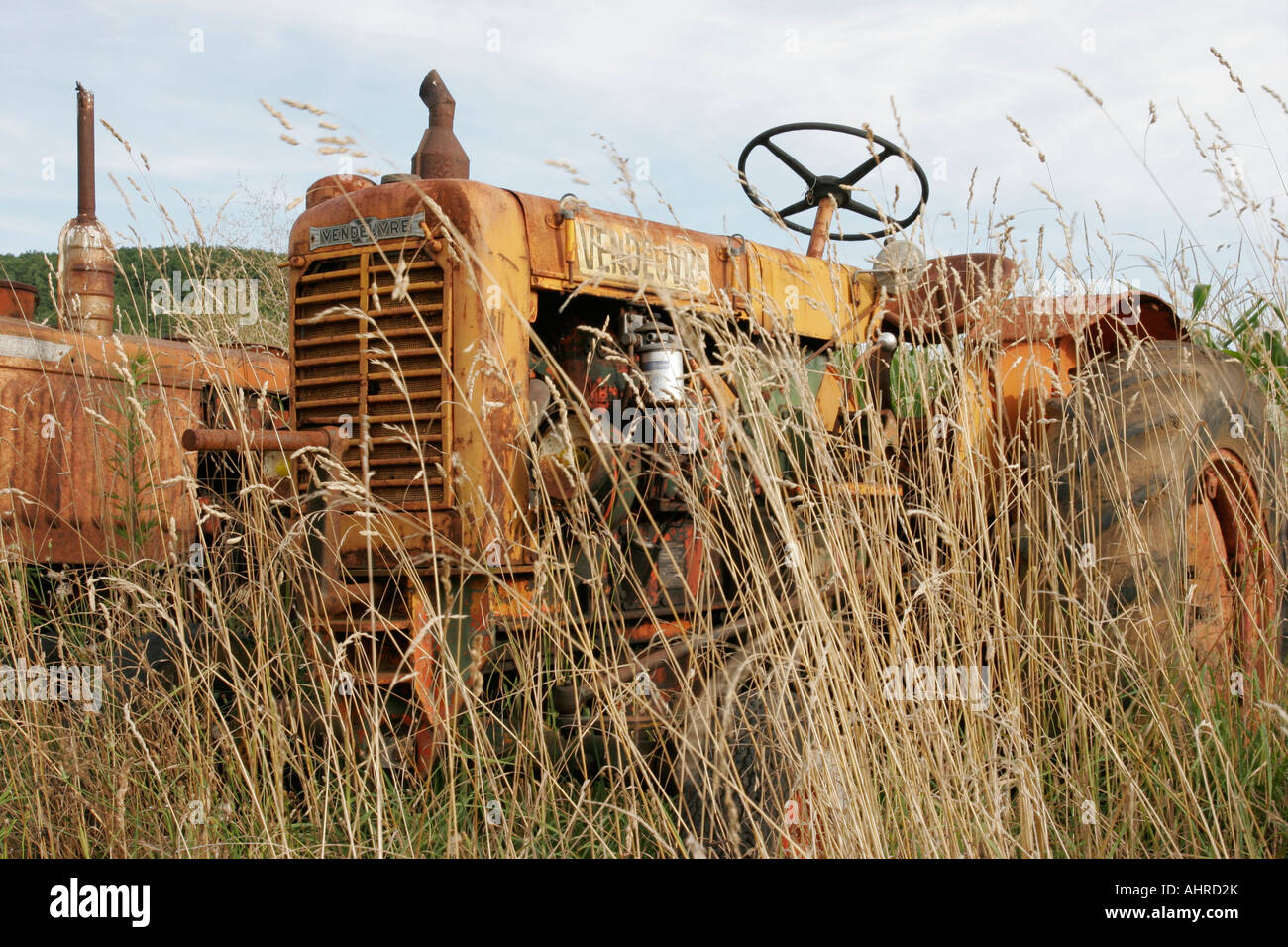 Vintage Farm Tractor Stock Photo - Alamy