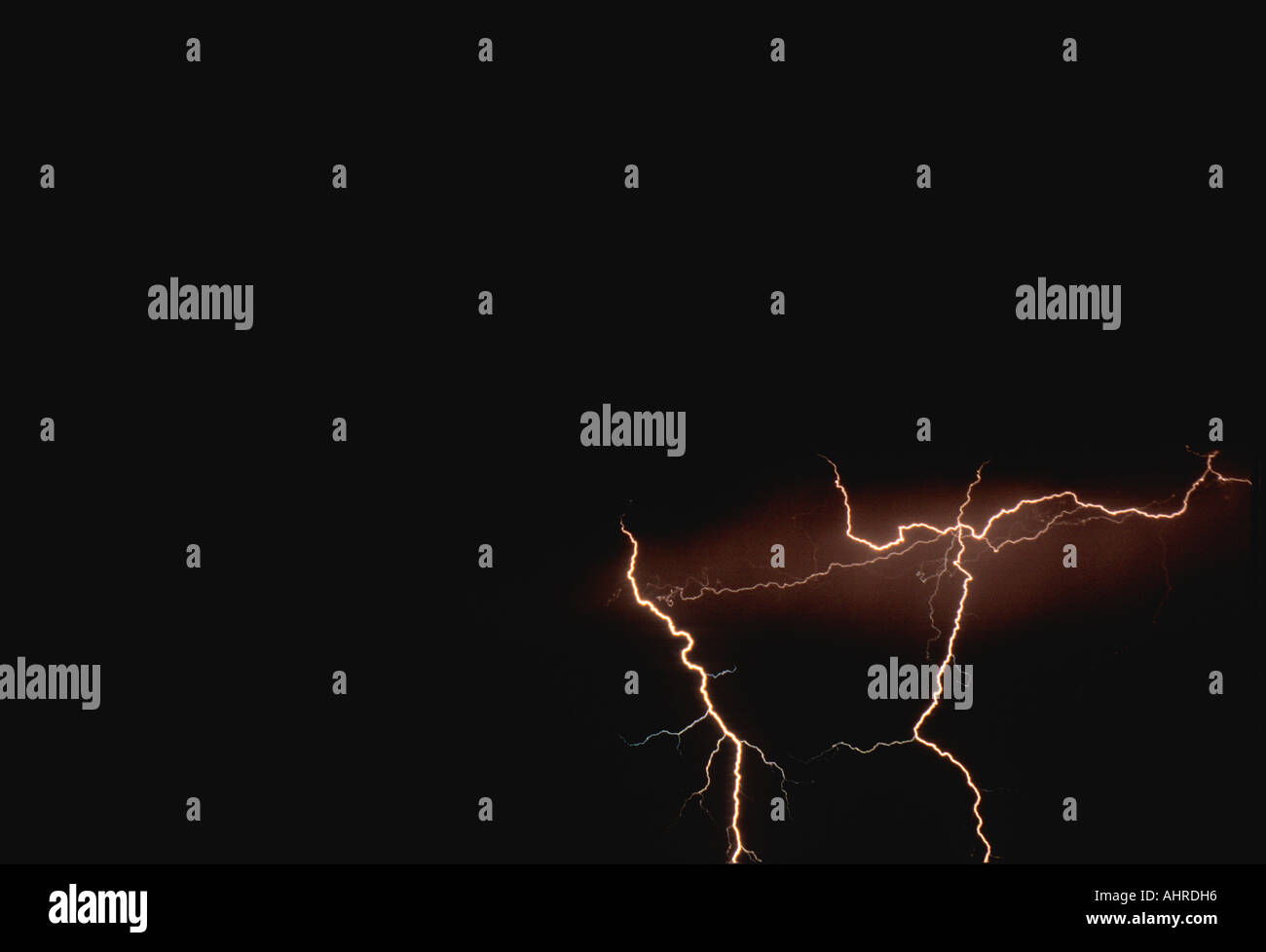 Lightning Bolt in the Night Sky Stock Photo - Alamy