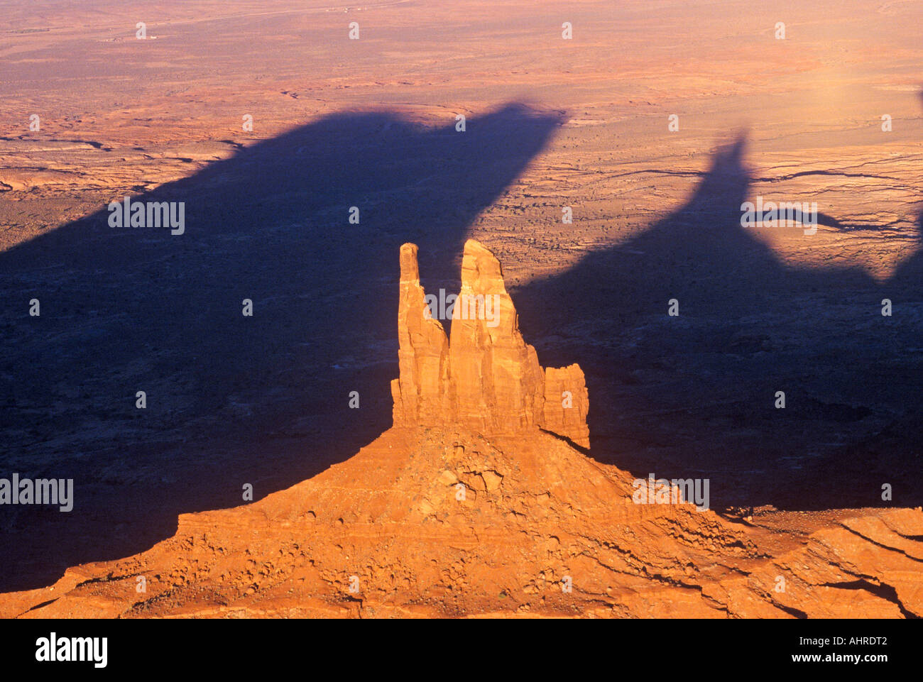Aerial View of Monument Valley at Sunset Arizona Stock Photo - Alamy