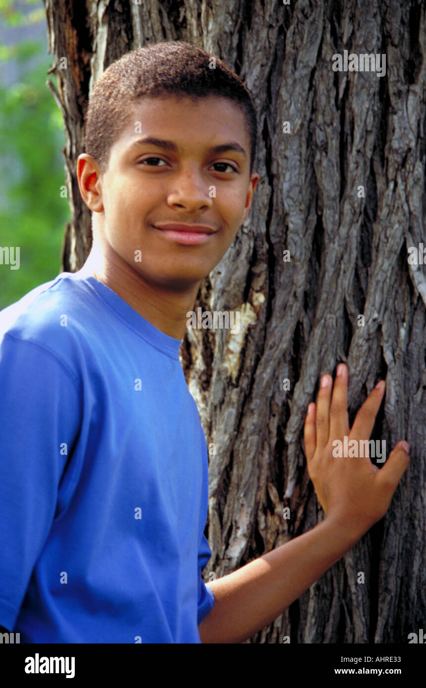 Multi racial junior high boy Stock Photo - Alamy