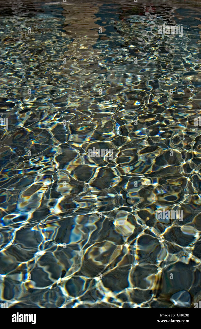Reflections in rippling water Stock Photo - Alamy