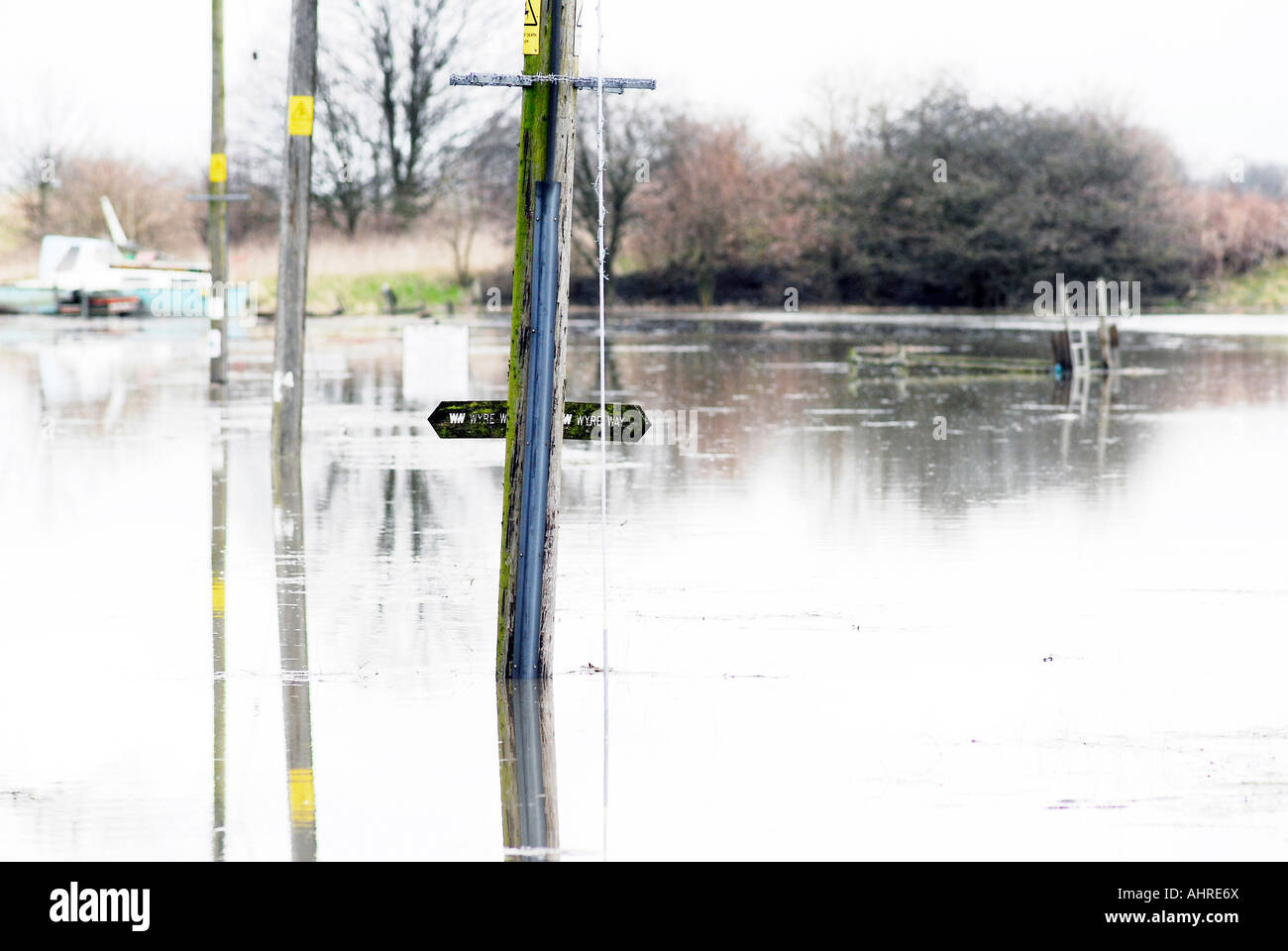 River Wyre in flood at exceptional high tide Stock Photo - Alamy