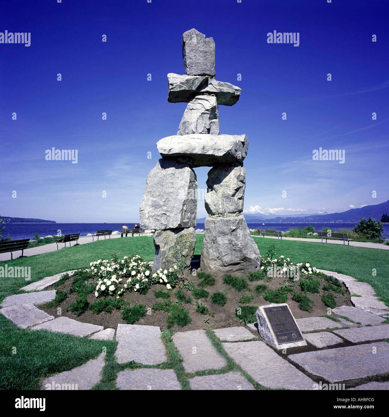 Inukshuk, Vancouver, BC, British Columbia, Canada - "English Bay ...