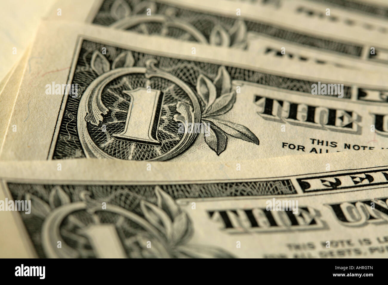 Money shot of a one dollar bill with a macro showing details Stock ...