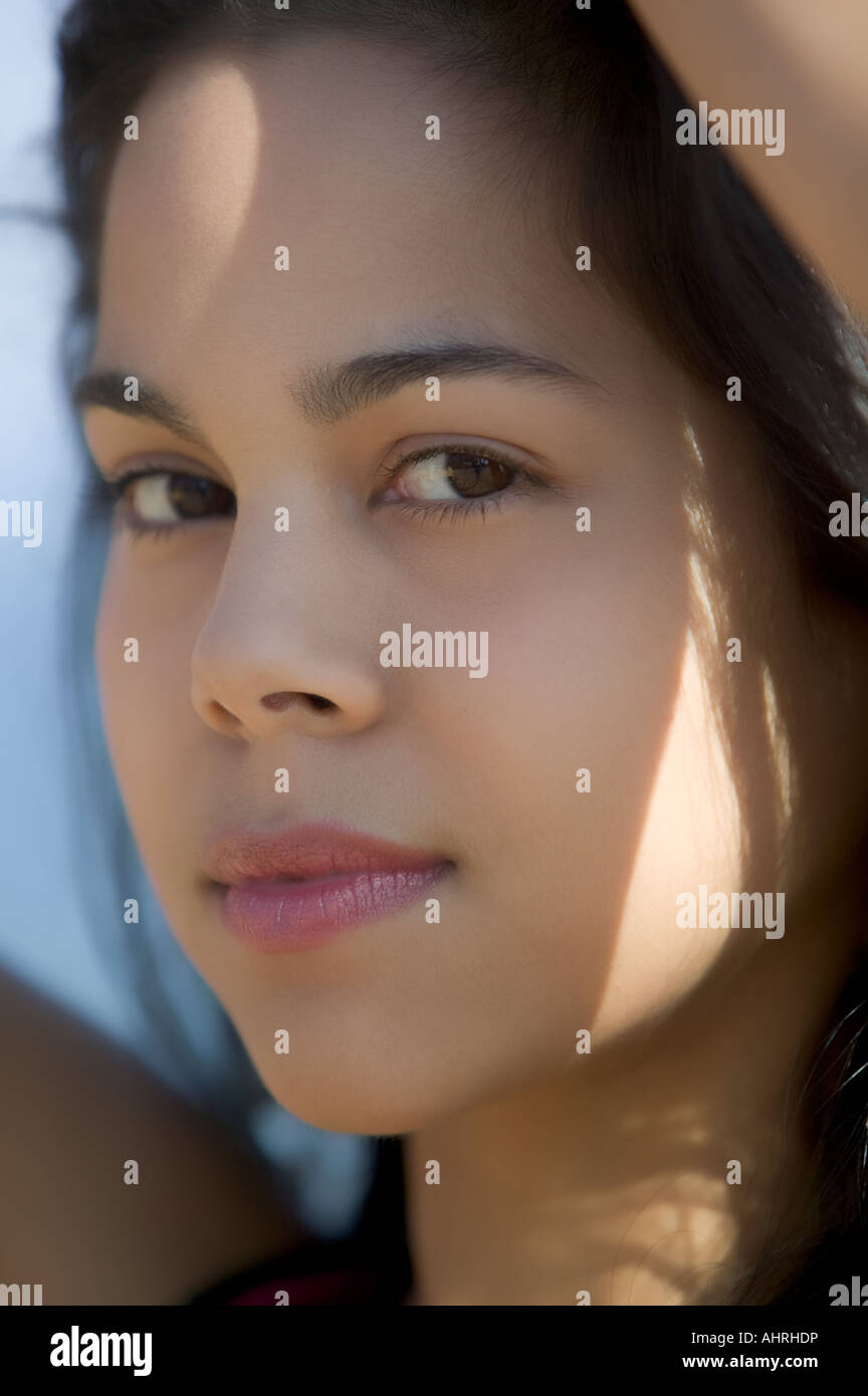 Cute close up of a latin woman Stock Photo - Alamy