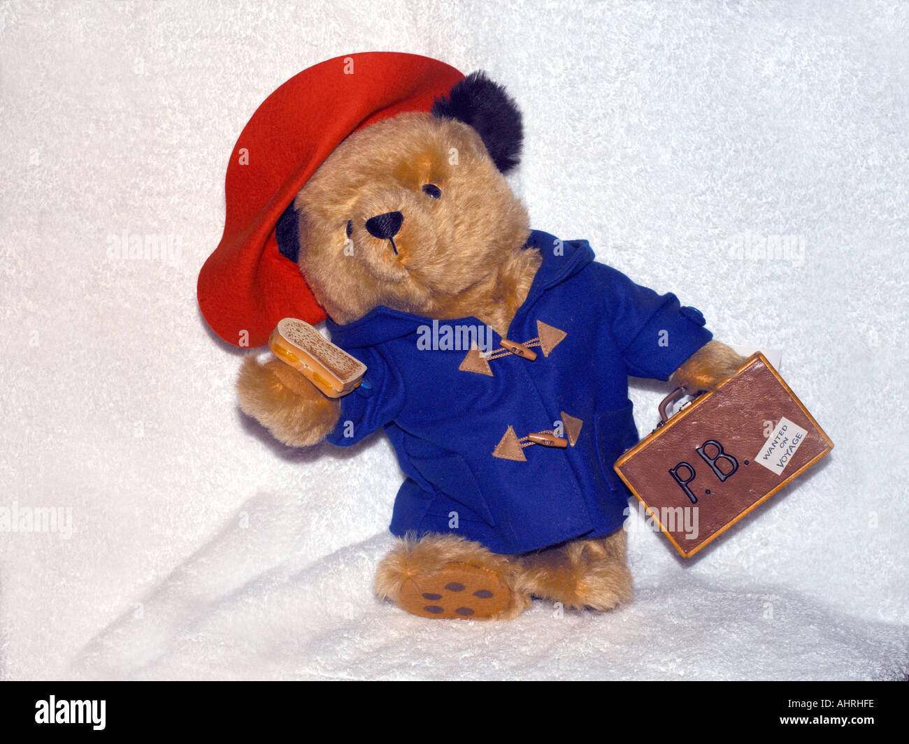 Paddington Bear with Suitcase Marmalade Sandwich Stock Photo - Alamy