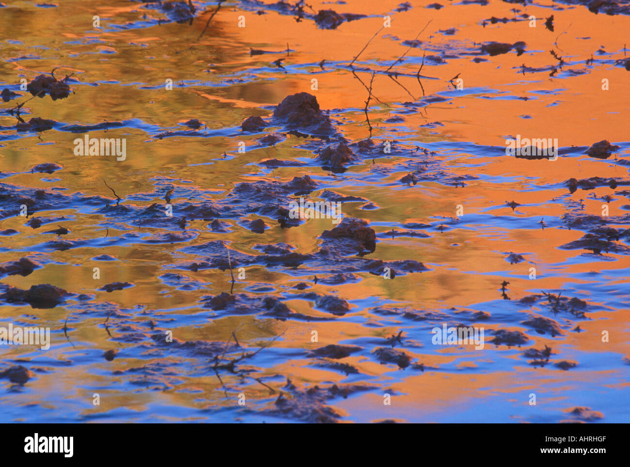 Water and Mud Monument Valley Arizona Stock Photo - Alamy