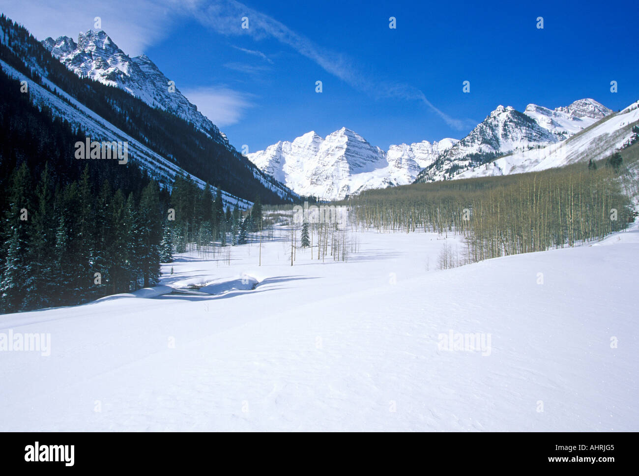 Winter in Aspen Colorado Stock Photo - Alamy