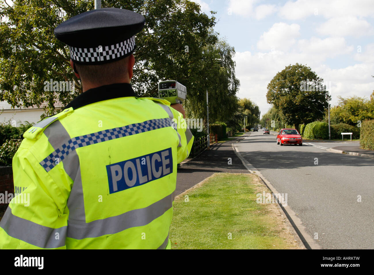 Police speed gun Stock Photo - Alamy