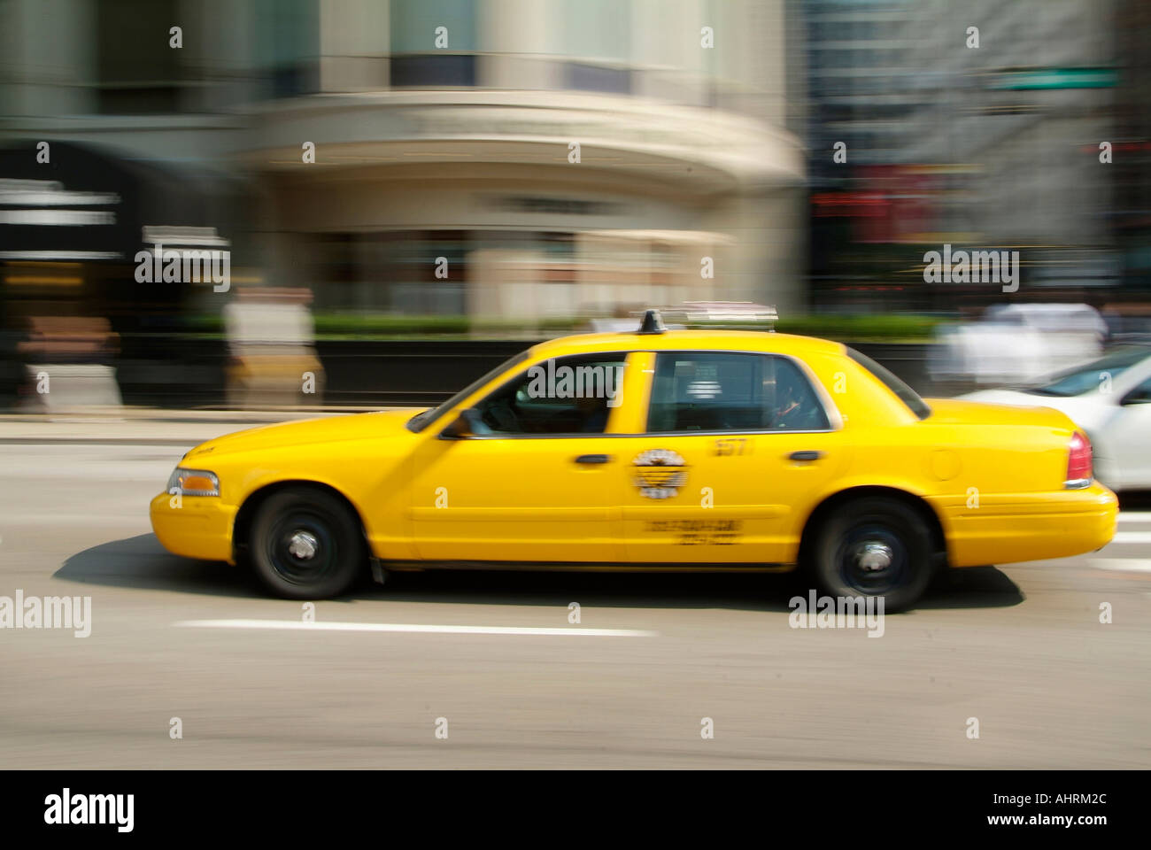 Taxi cabs provide transportation for travelers to Chicago Illinois ...