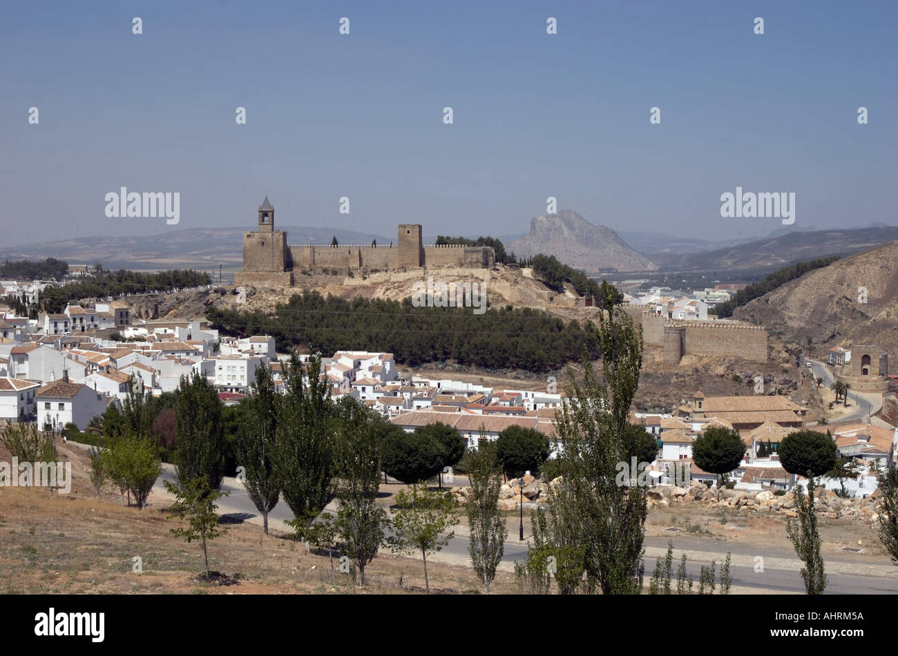 The Moorish Castle at Antequera, Andalusia, Southern Spain Stock Photo ...