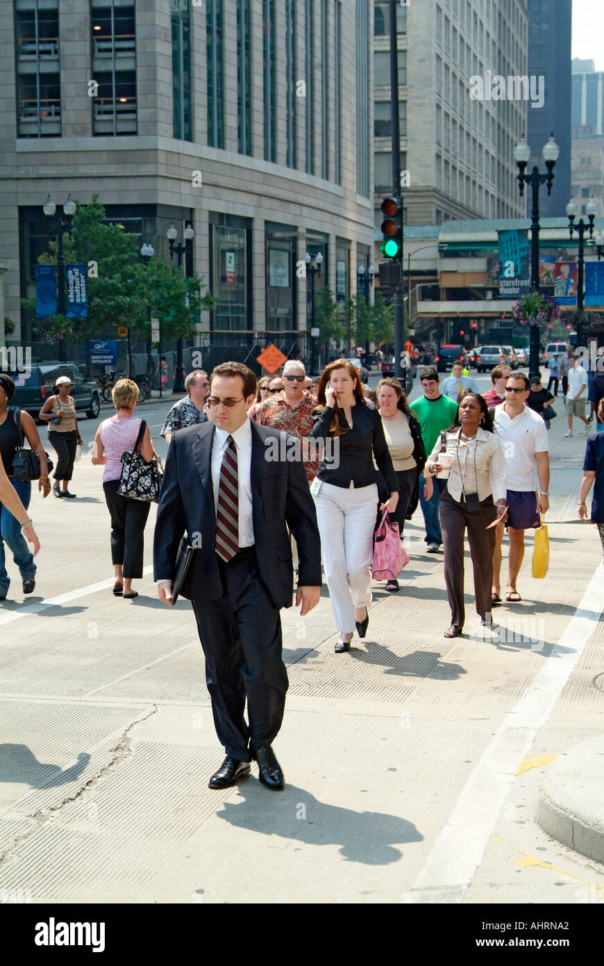 Busy Chicago Street High Resolution Stock Photography and Images - Alamy
