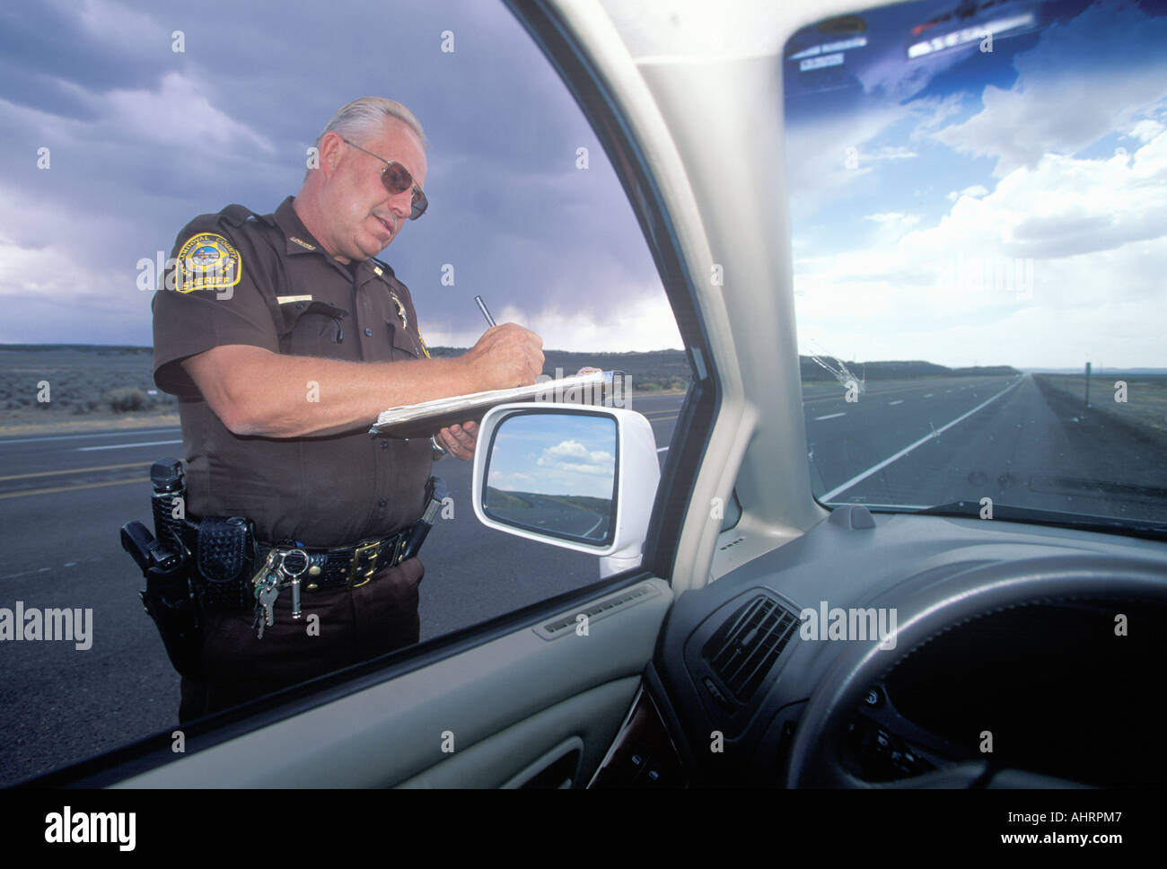 Speeding police car us hi-res stock photography and images - Alamy