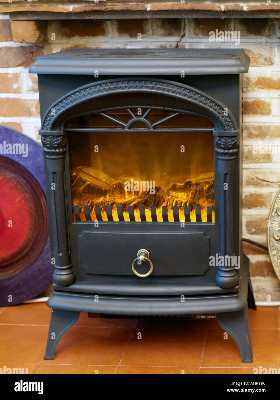 Electric Coal Fire Stock Photo - Alamy