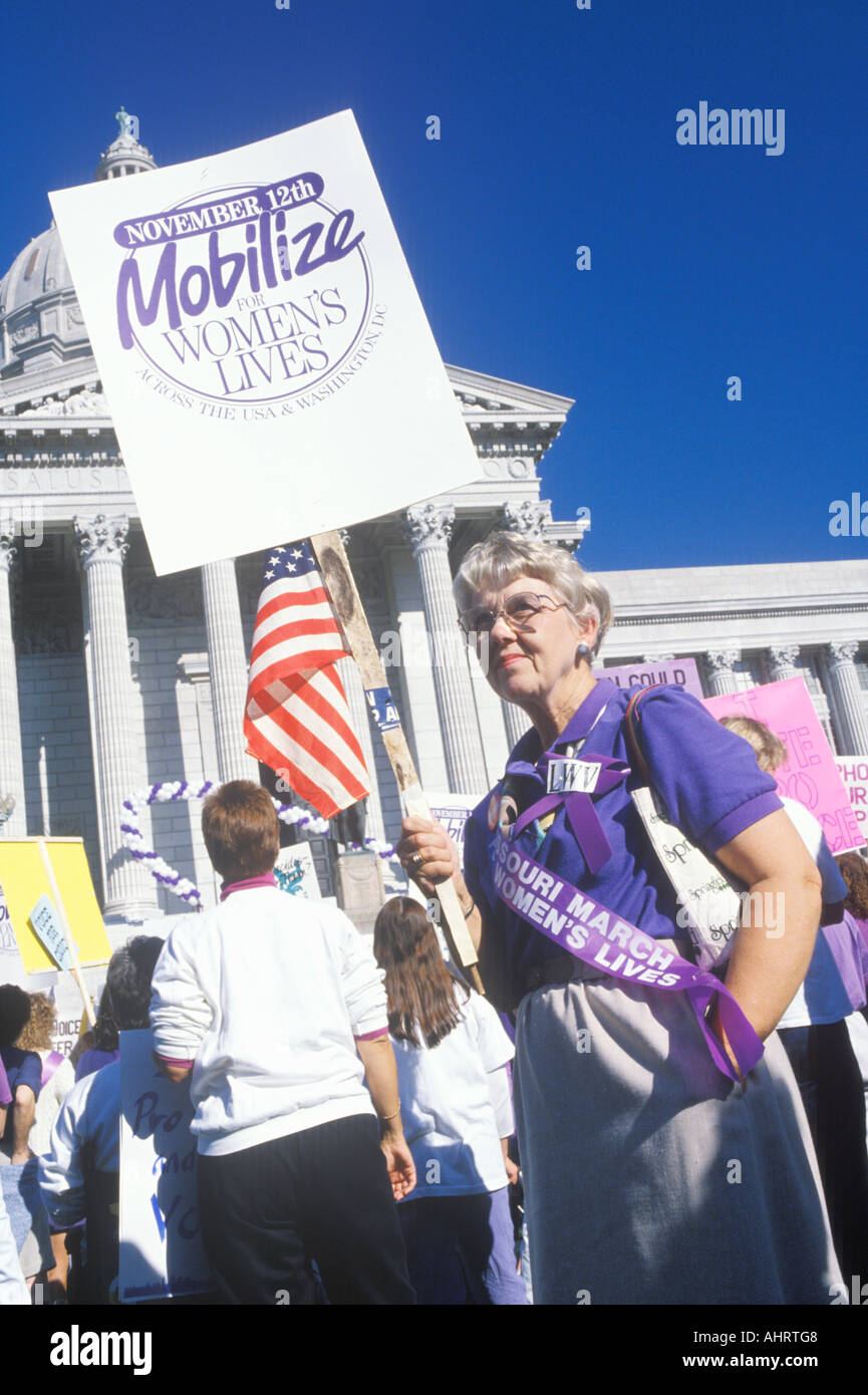 Pro choice rally at State Capitol Building Missouri Stock Photo - Alamy