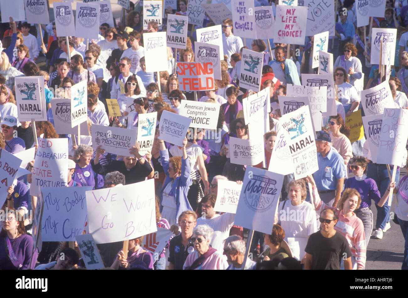 Abortion rights activists holding signs hi-res stock photography and ...