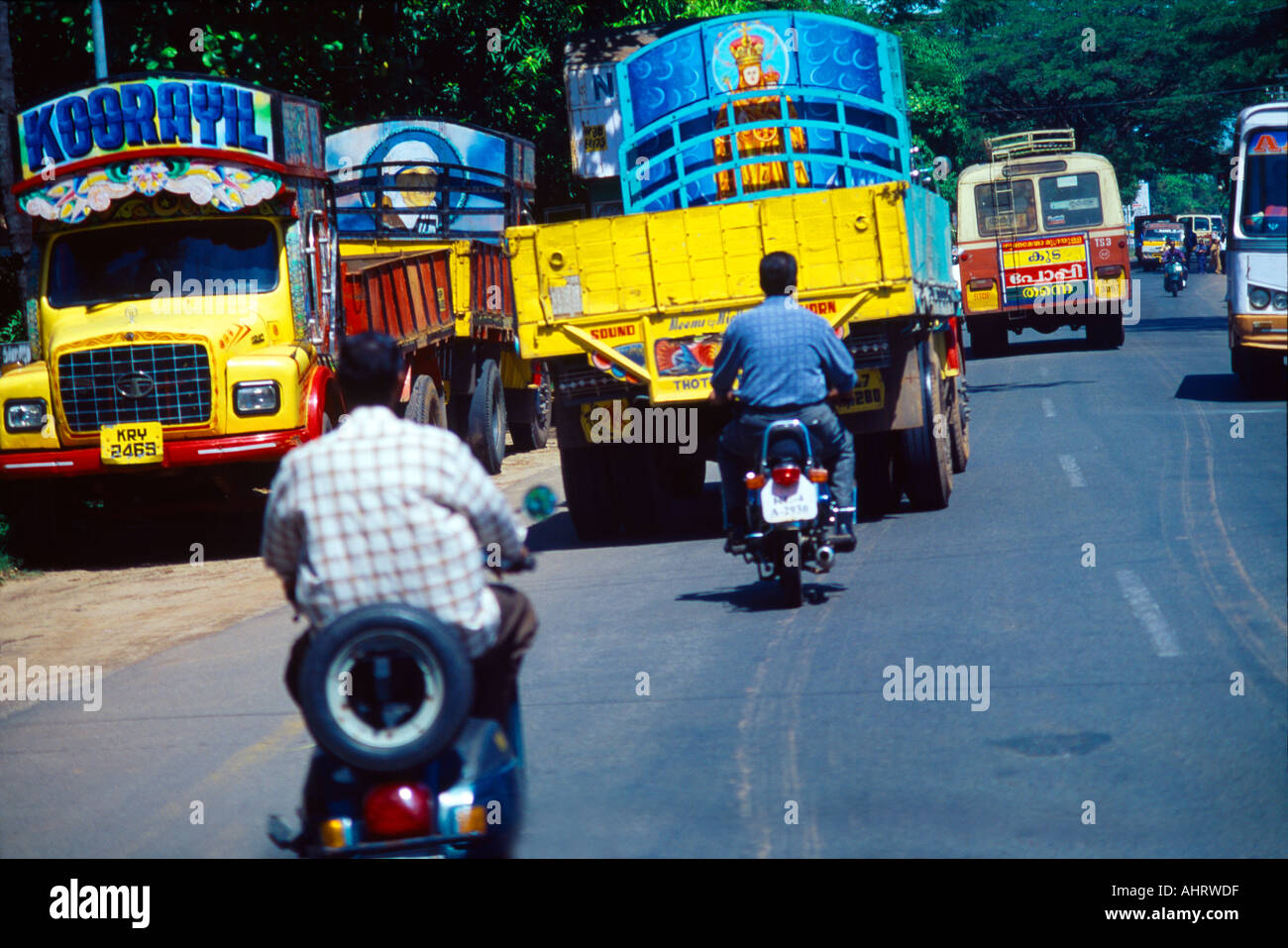 Kerala india decorated lorry hi-res stock photography and images - Alamy