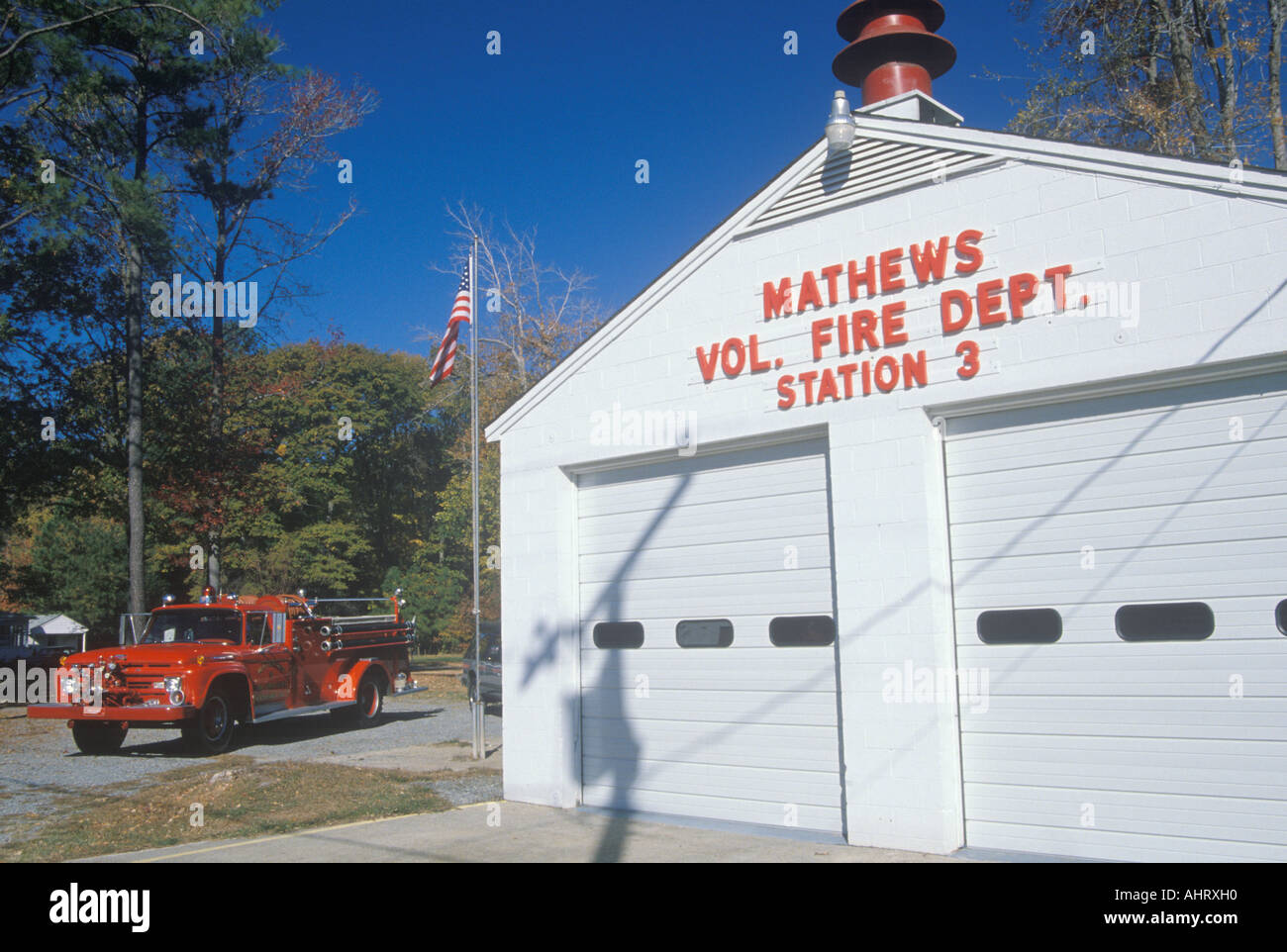 Fire Department Mathews Virginia Stock Photo - Alamy