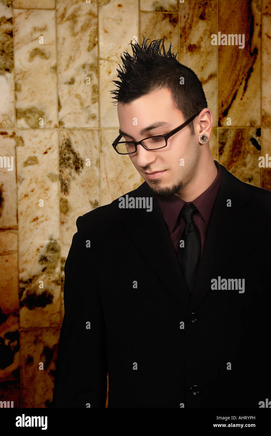 Man with a mohawk Stock Photo - Alamy