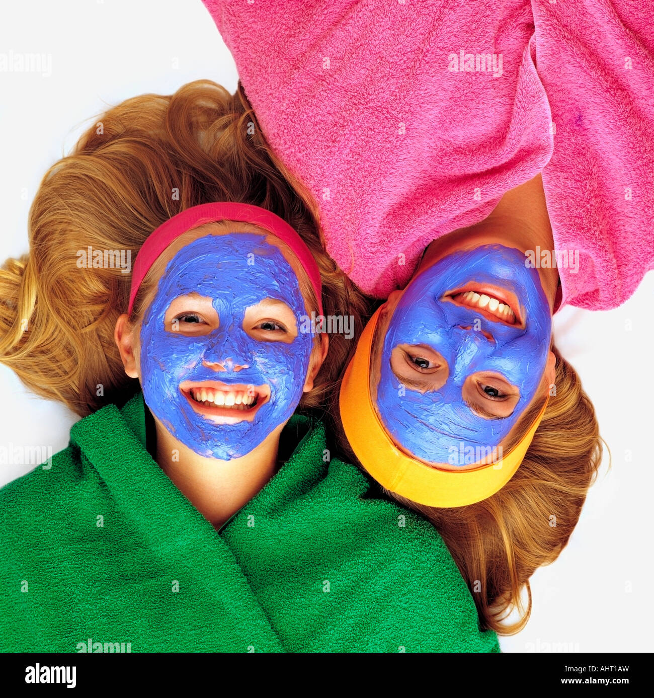Two girls getting pampered Stock Photo - Alamy