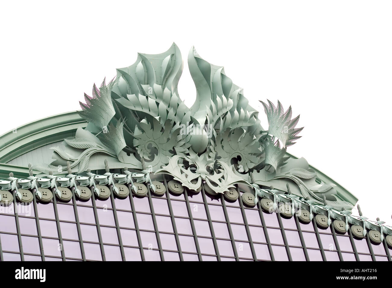 Aluminum ornamental roof sculpture by Kent Bloomer on the Harold ...