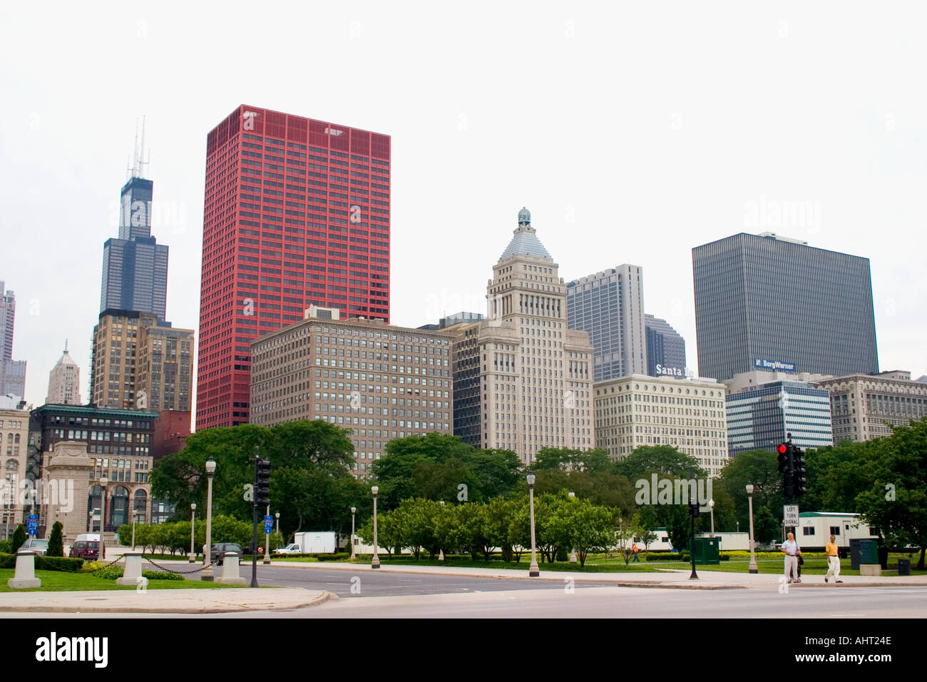 Chicago skyline. Chicago Illinois IL USA Stock Photo - Alamy