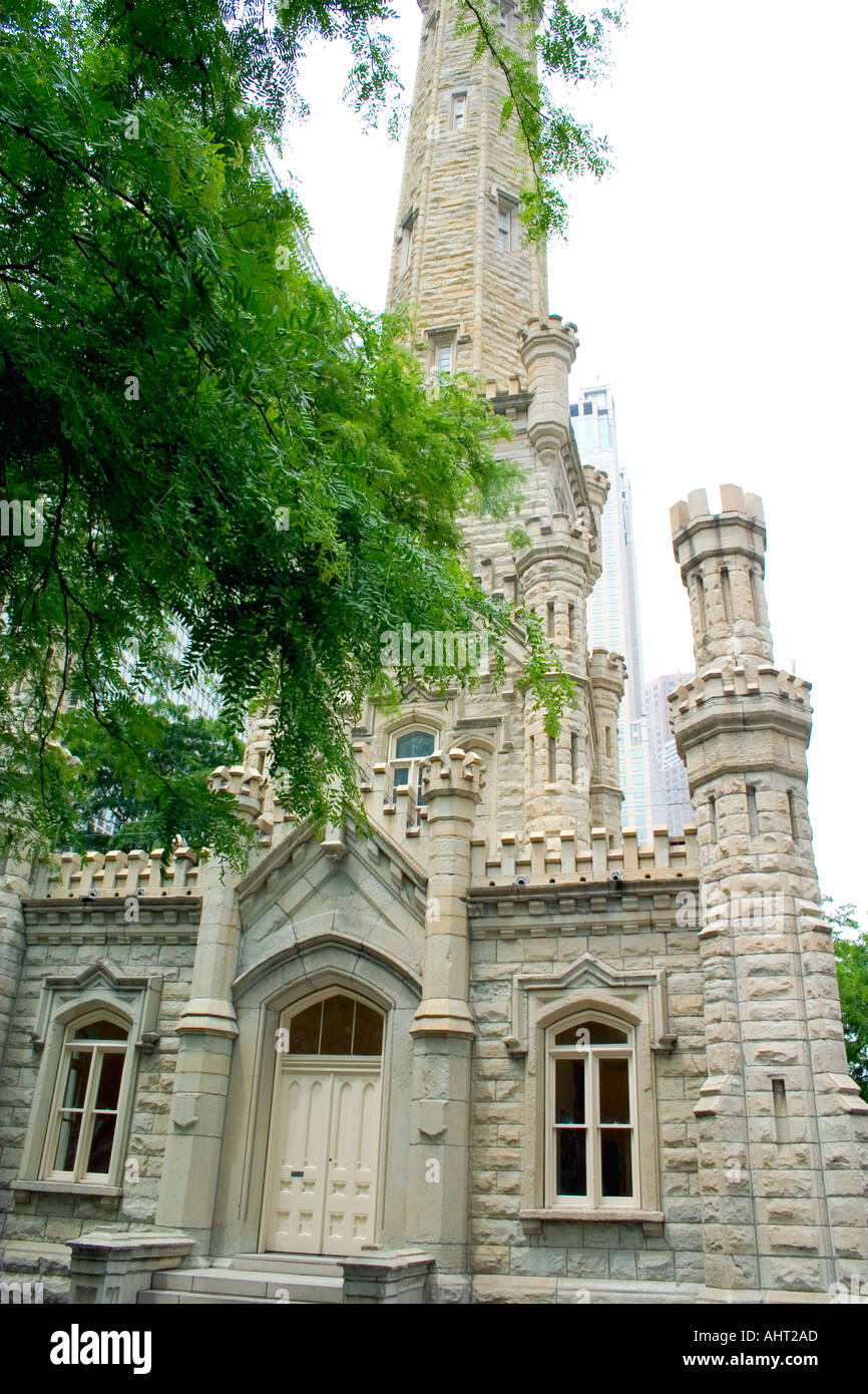 Chicago Water Tower Michigan Avenue. Chicago Illinois IL USA Stock ...