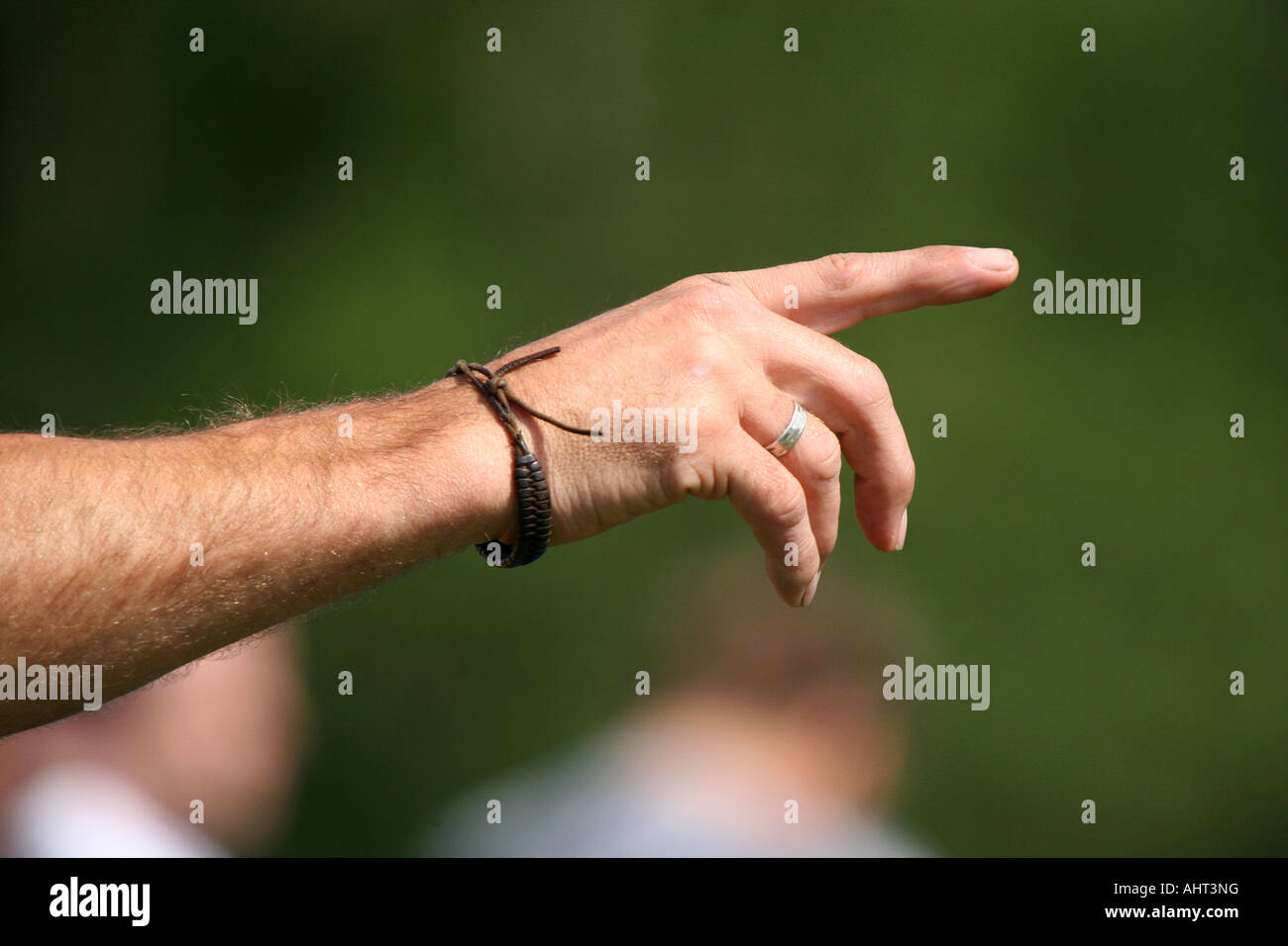 Pointing finger and hand Stock Photo - Alamy