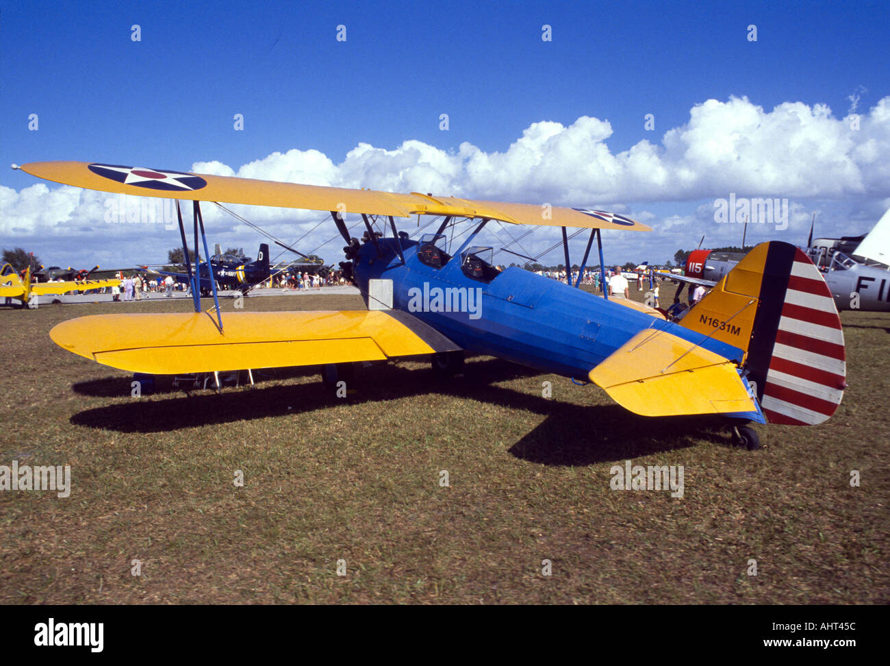 WW I Bi winged plane on display at war bird museum Kissimmee Florida ...
