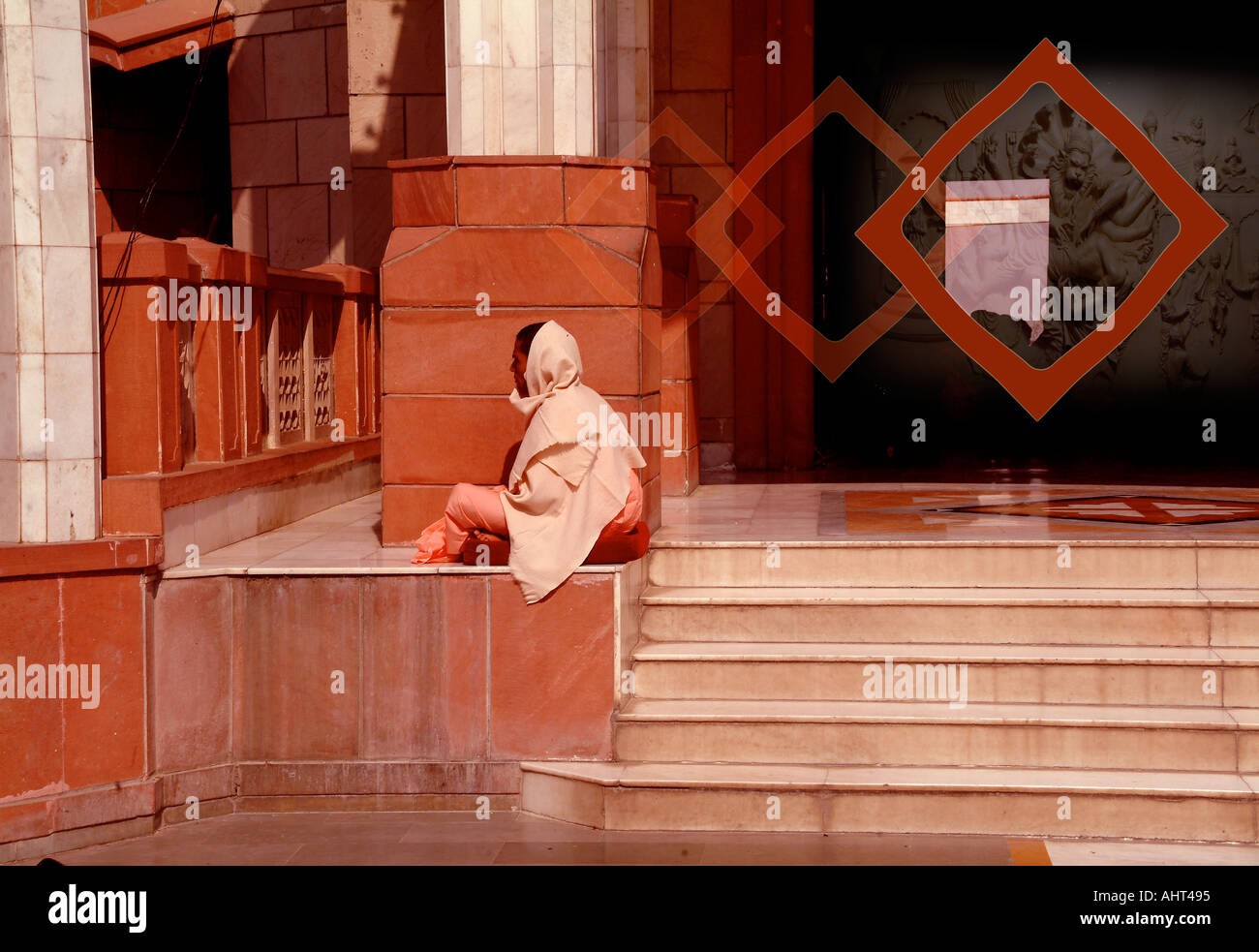 hare krishna praying at the ishkon temple new delhi india Stock Photo ...