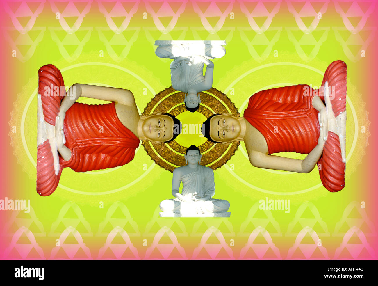 psycadelic buddha pattern Stock Photo - Alamy