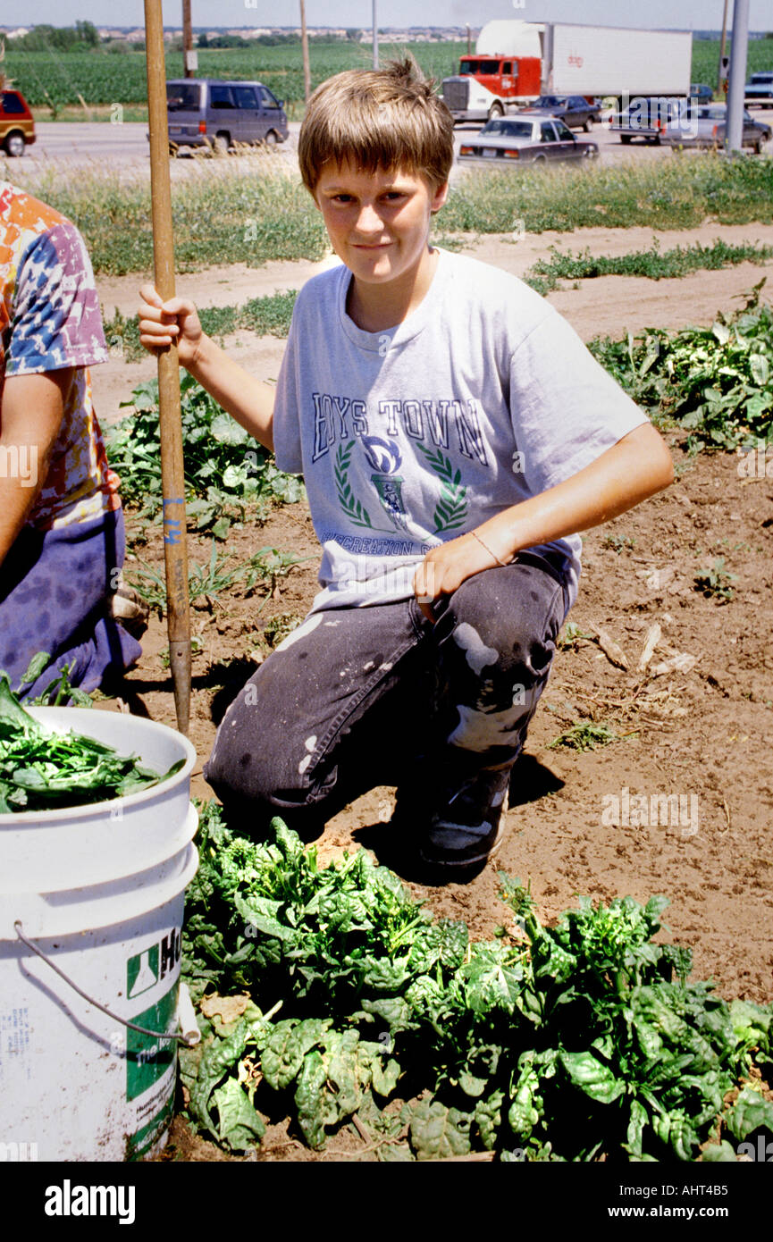 Boys Town USA Nebraska Boys participate in farming program Stock Photo ...