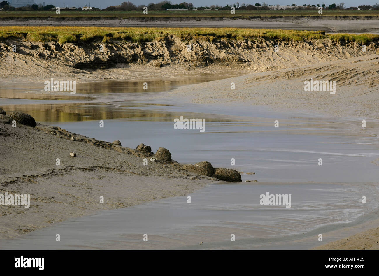 Huntspill River Parrett West Huntspill Somerset Stock Photo - Alamy