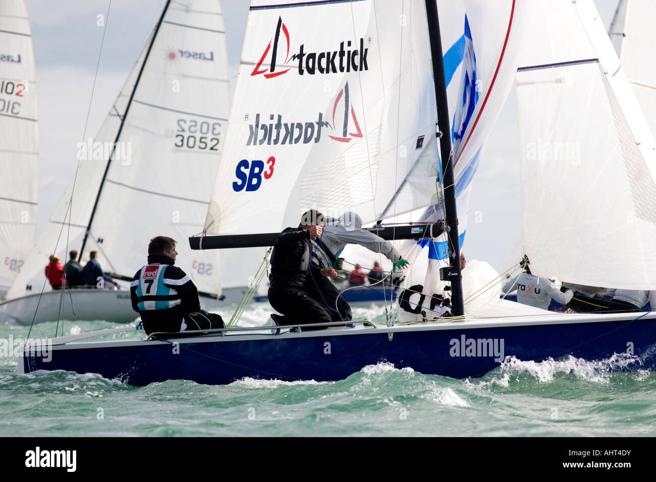 Laser SB3 racing at National Championships Stock Photo - Alamy