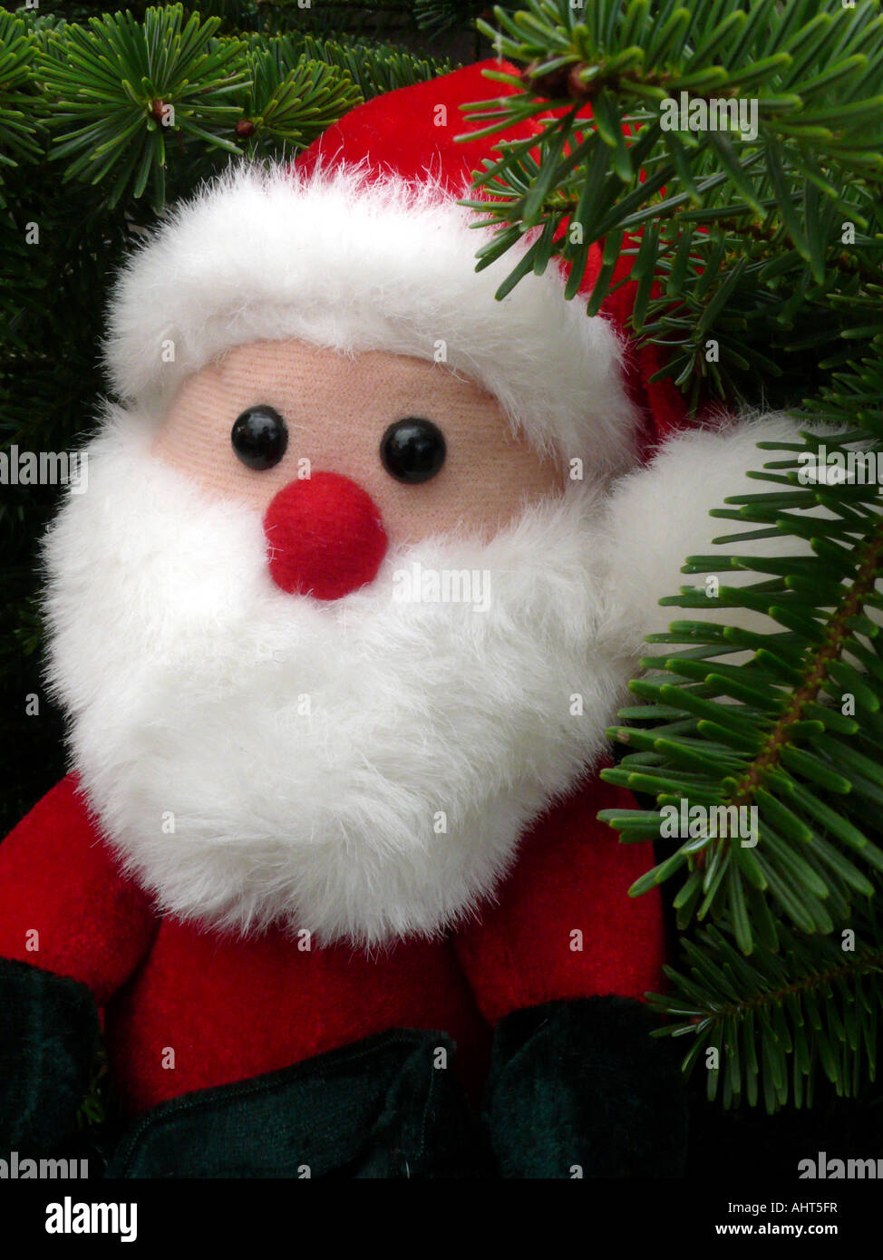 Father Christmas decorations Stock Photo - Alamy