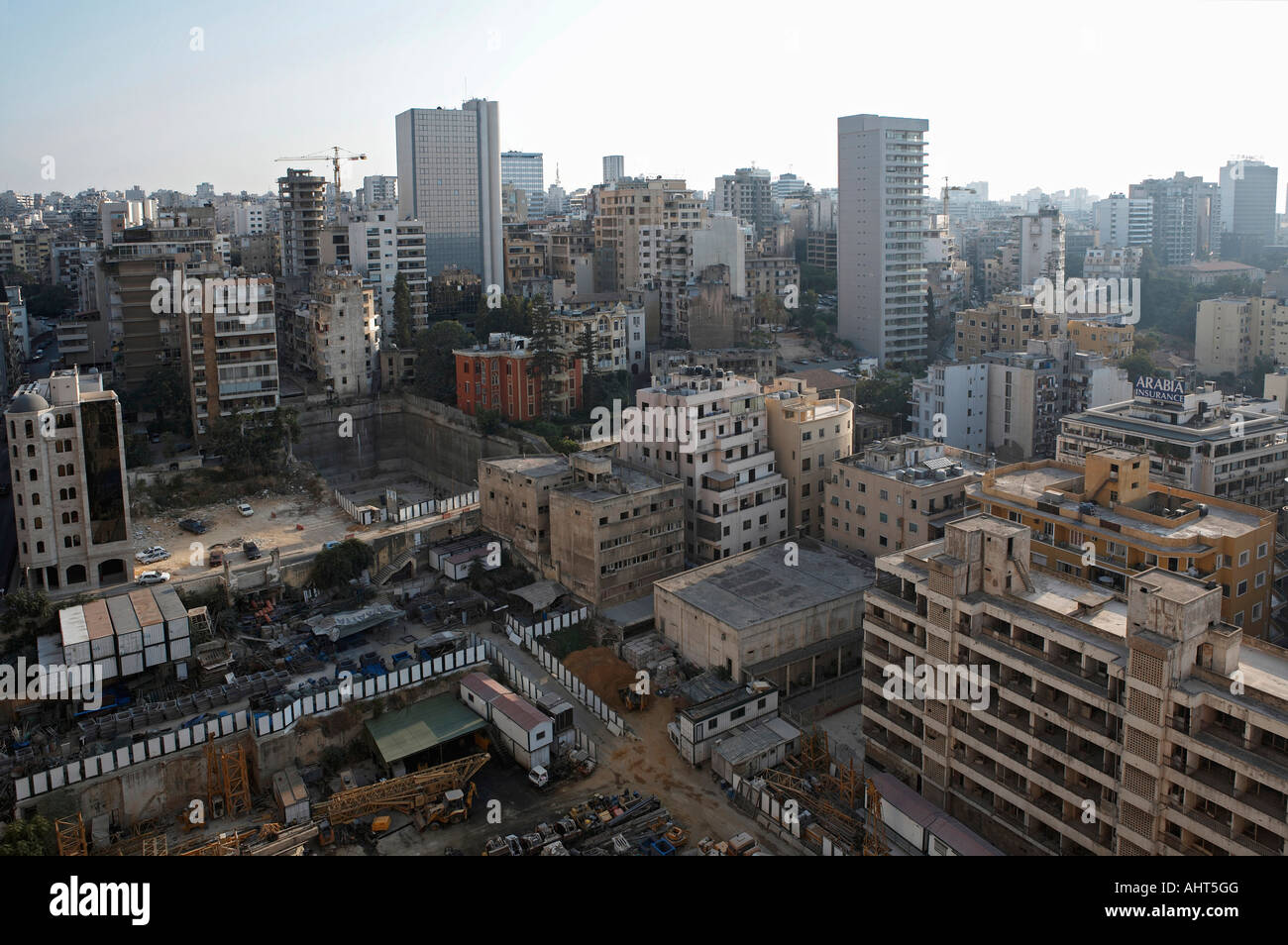 Lebanon Beirut skyline Stock Photo - Alamy