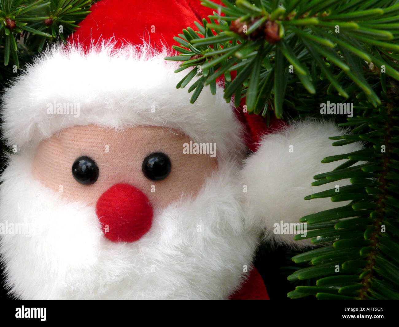 Father Christmas decorations Stock Photo - Alamy