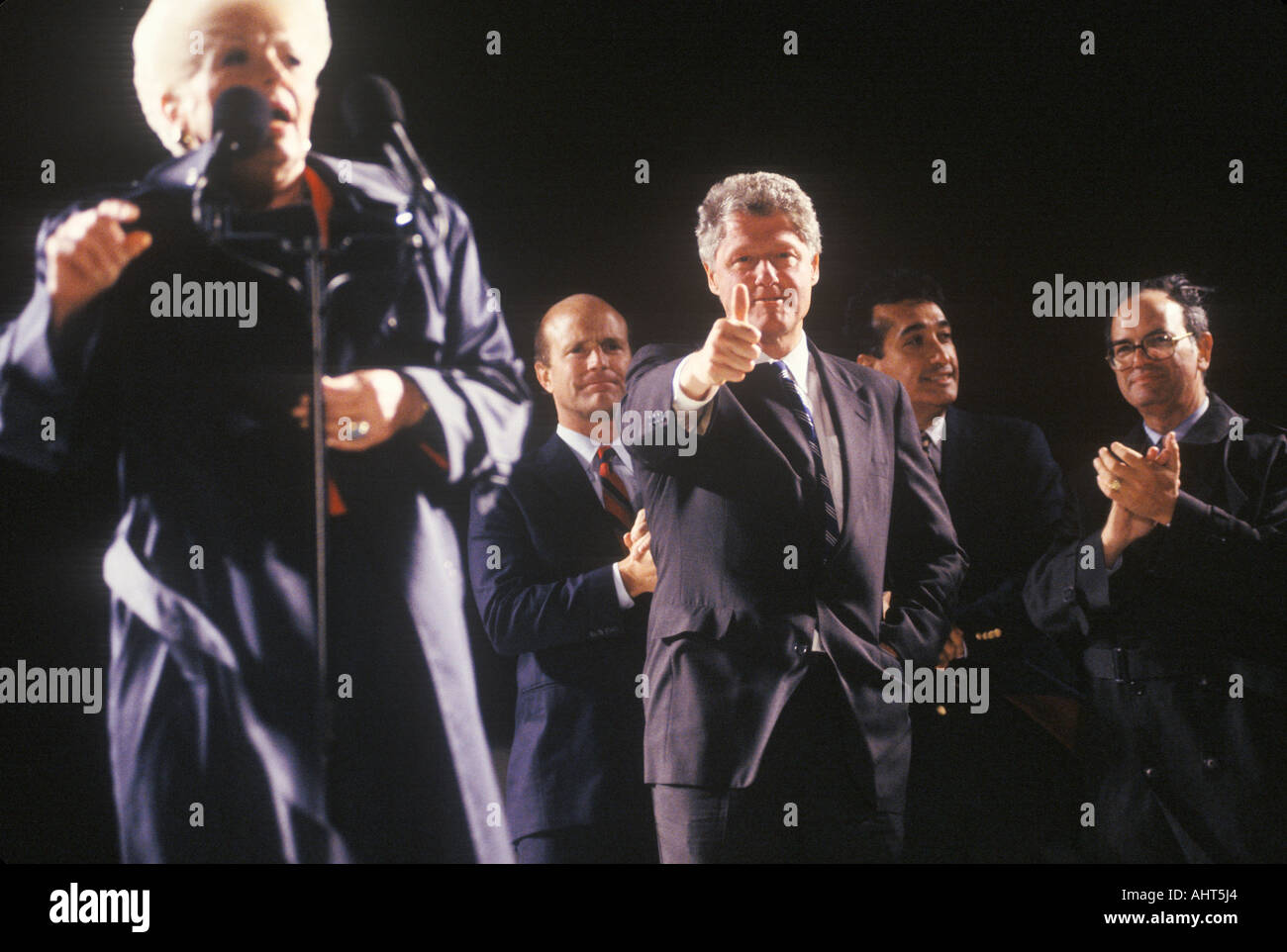 Governor Bill Clinton and Governor Ann Richards at a Texas campaign ...