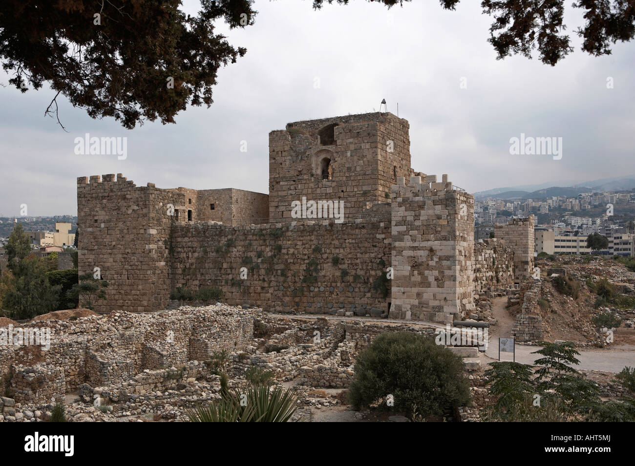 Lebanon Byblos crusader fort Stock Photo - Alamy
