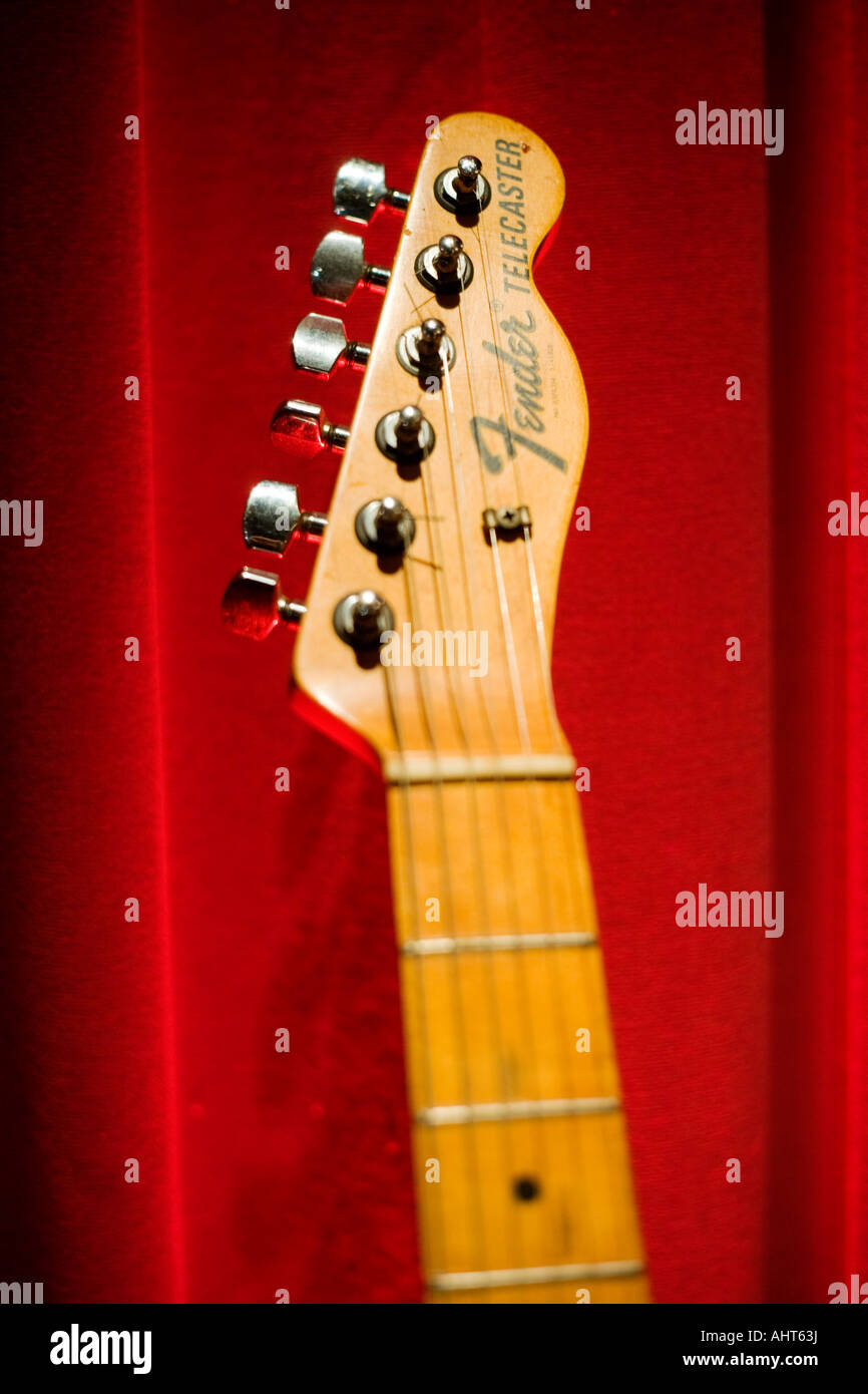 Red telecaster guitar hi-res stock photography and images - Alamy
