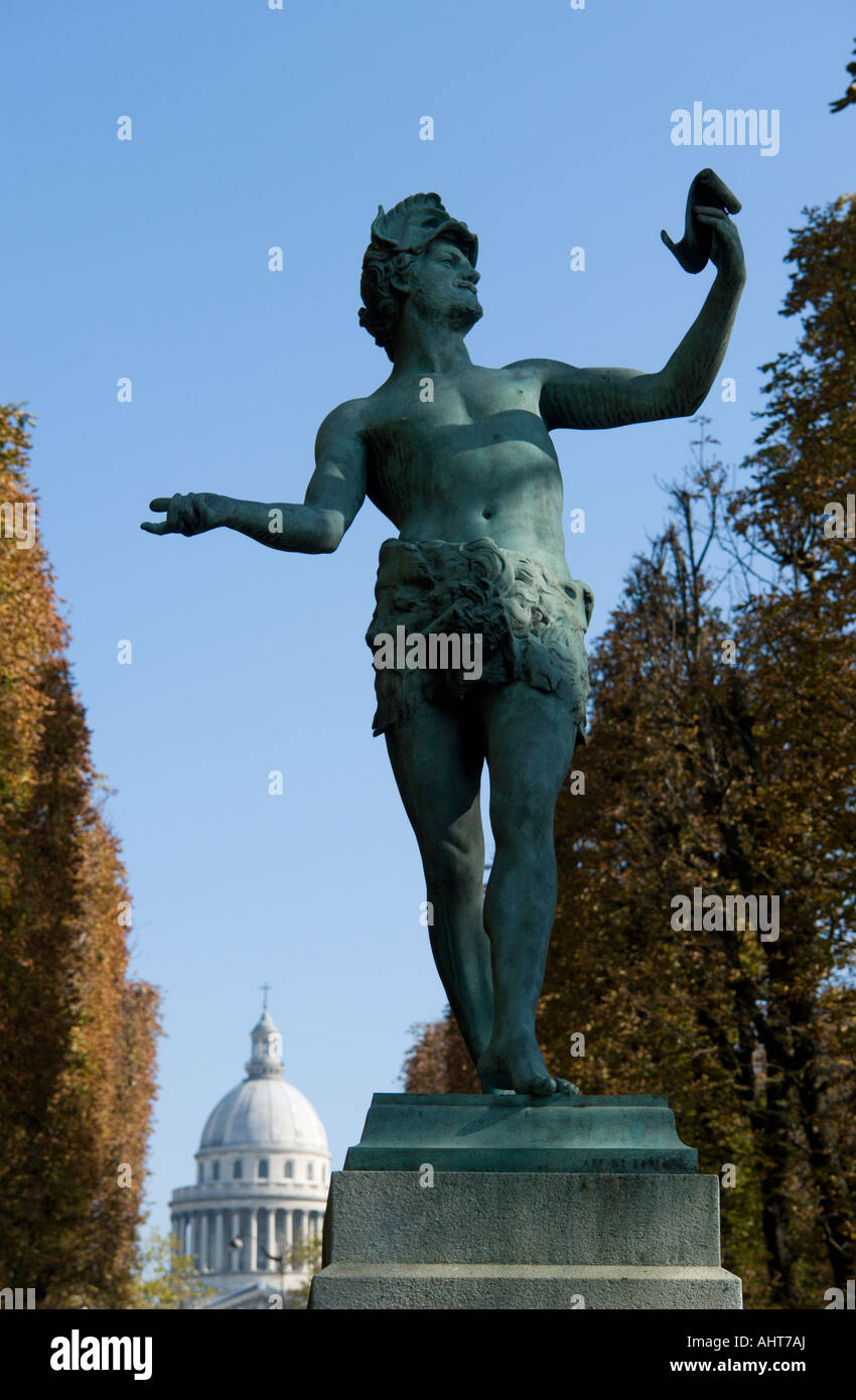 Statue of the Greek Actor in the Jardin du Luxembourg Paris France ...