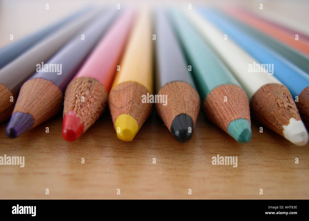 Coloured drawing implements hi-res stock photography and images - Alamy