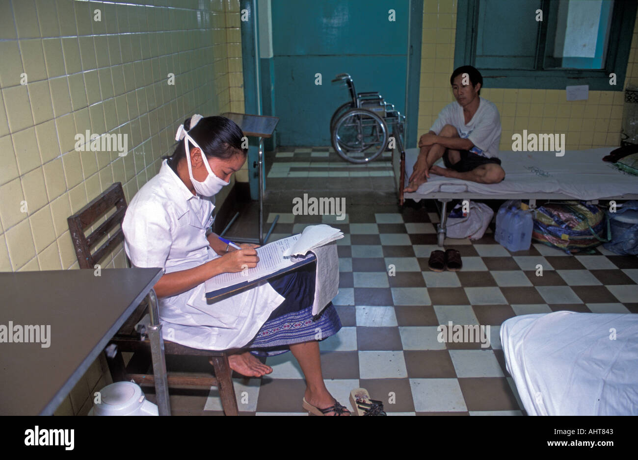 Laos Vientiane Mahasot General Hospital Stock Photo - Alamy