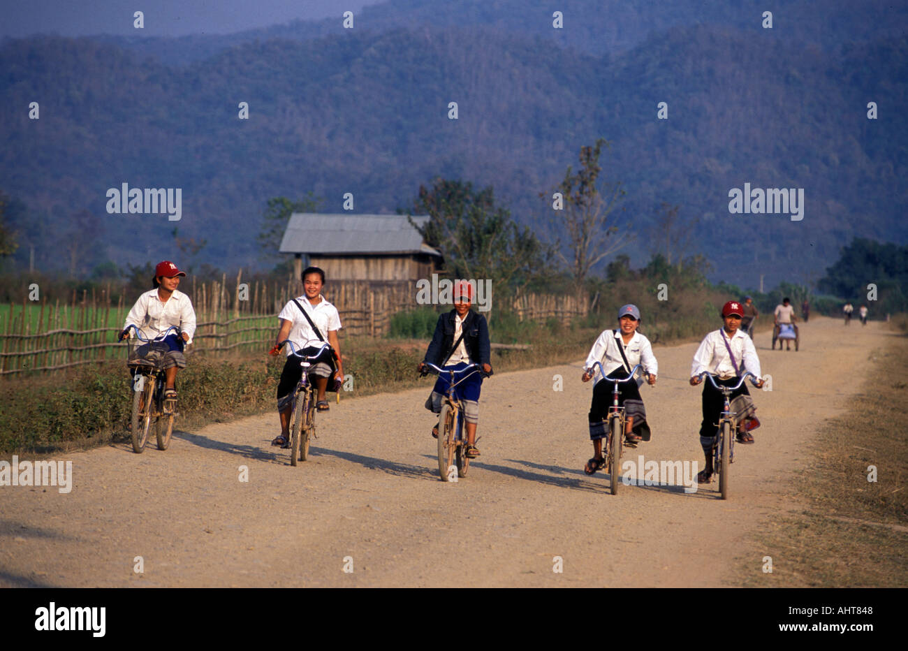 Laos Sayabouli Rural school kids Stock Photo - Alamy